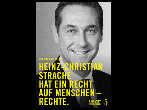 Amnesty wirbt mit Strache für Menschenrechte - news.ORF.at